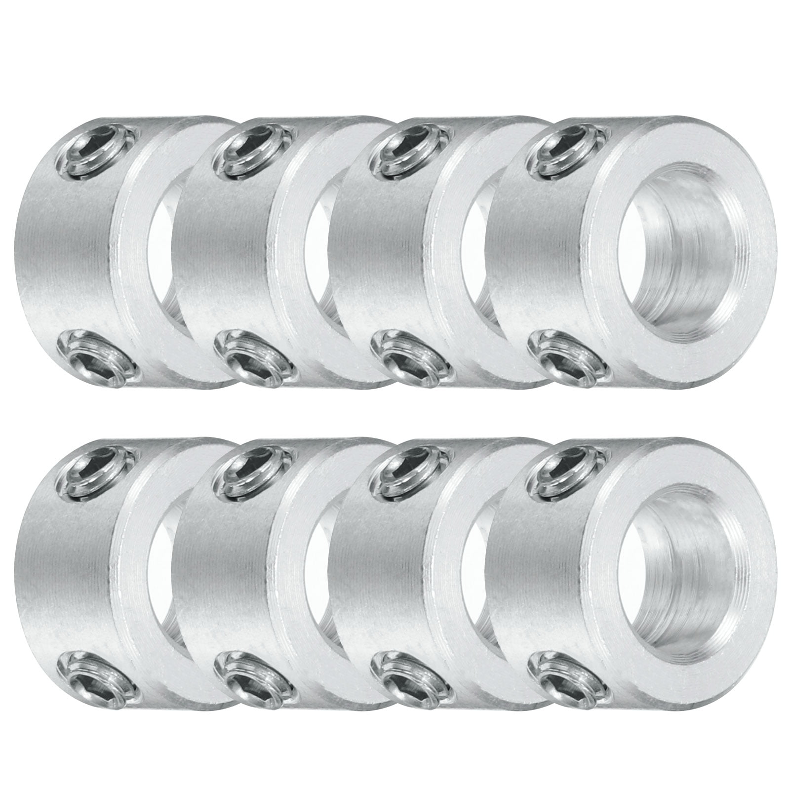 8 Packs Set Screw Collars 8mm Bore, Aluminum Shaft Collars, 14mm OD and ...