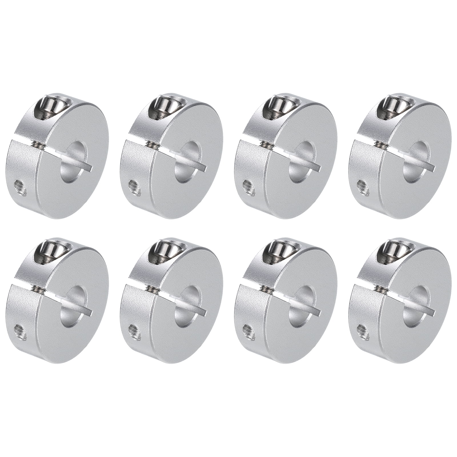 8 Packs Single Split Clamp-On Shaft Collar 10mm Bore One-Piece Clamping ...