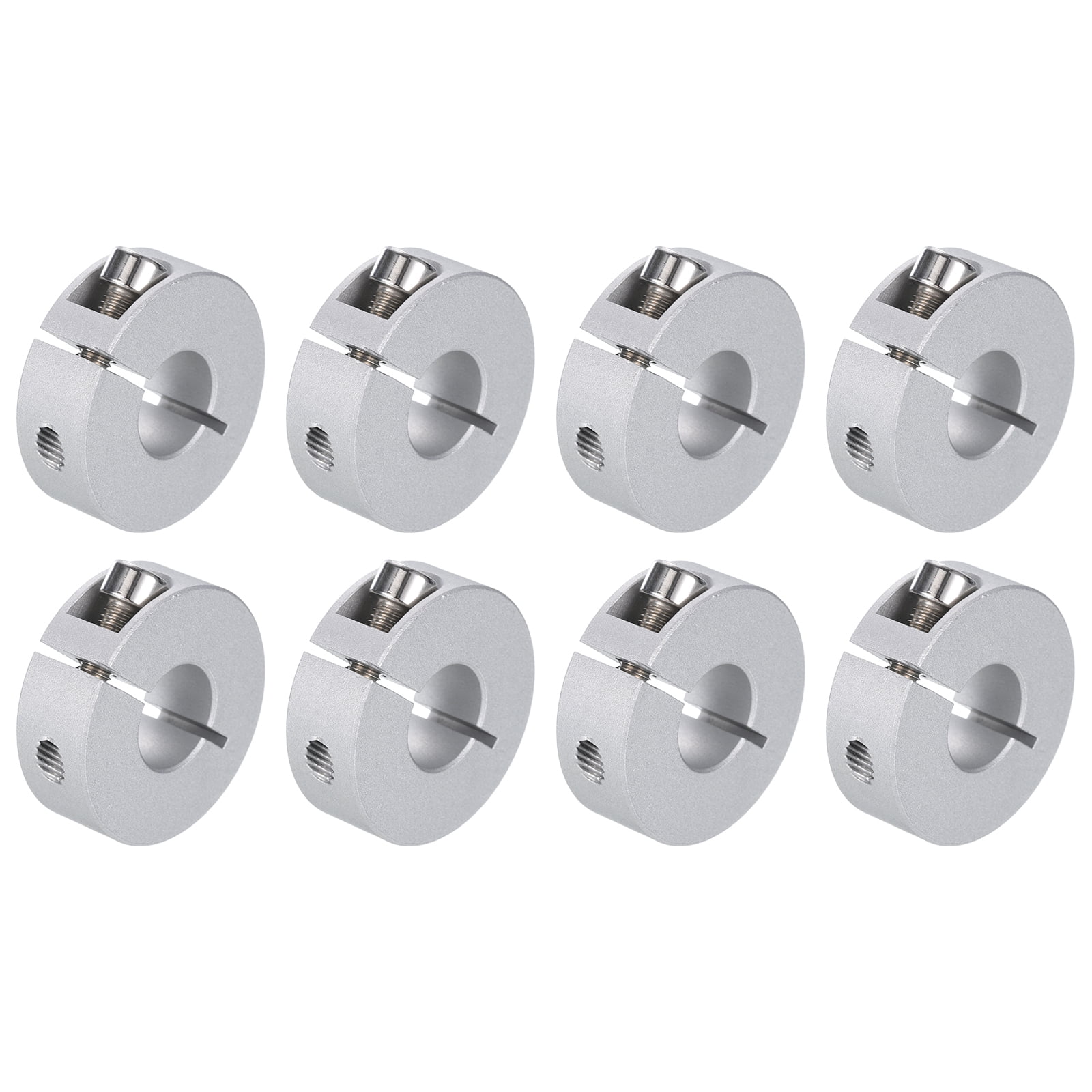 8 Packs Single Split Clamp-On Shaft Collar 14mm Bore One-Piece Clamping ...
