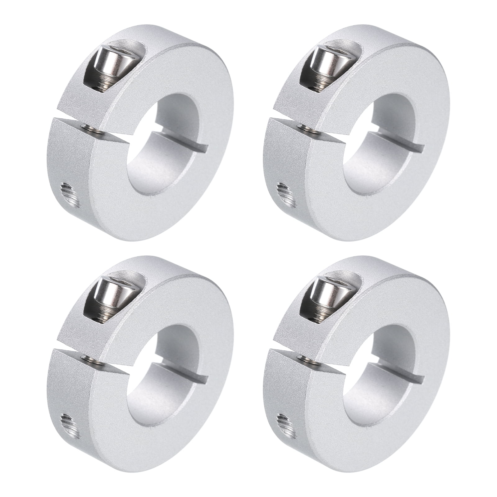 8 Packs Single Split Clamp-On Shaft Collar 20mm Bore One-Piece Clamping ...