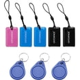 8 Packs Smart IC Card,RFID M1 13.56Mhz Fob Contactless Key Fob for ...