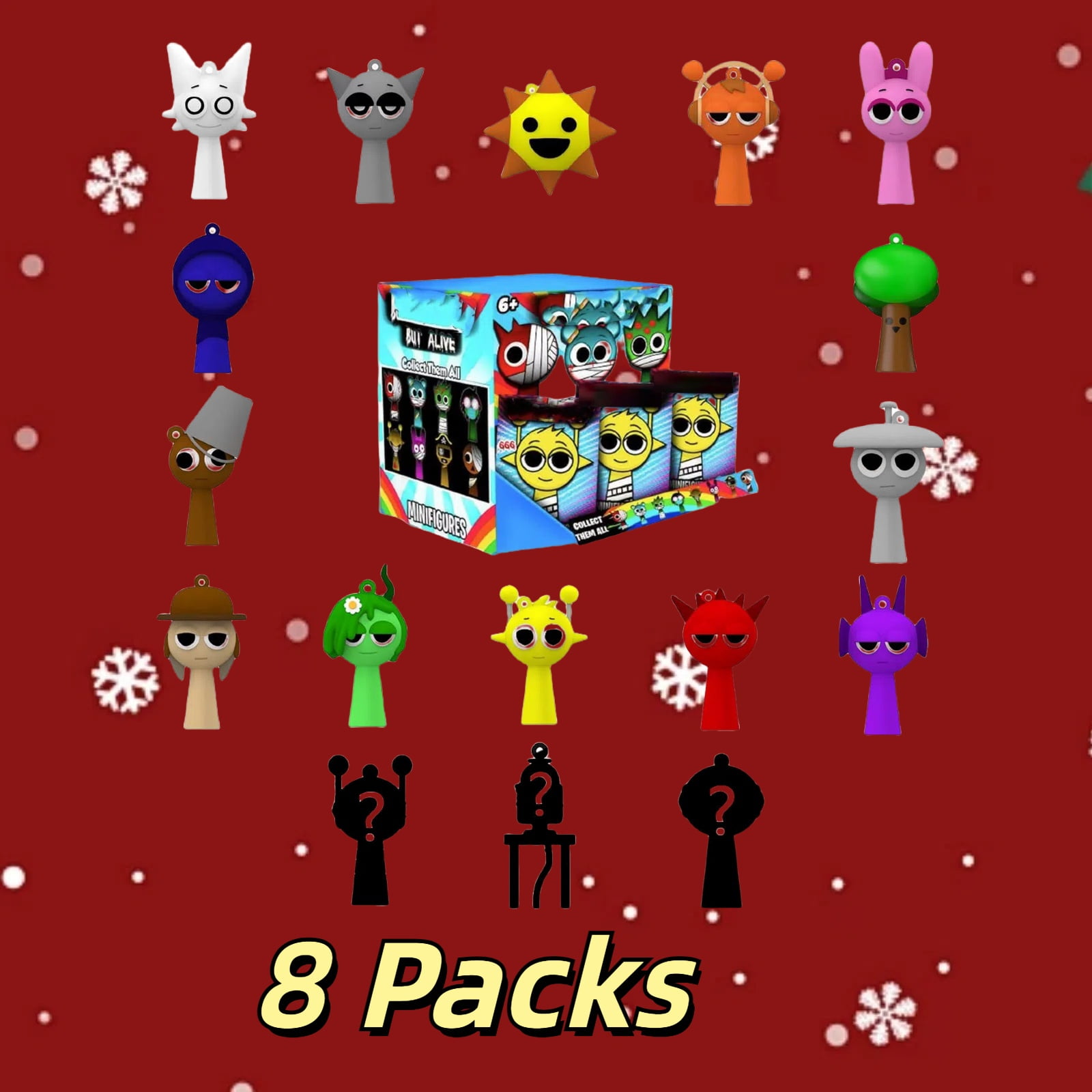 8 Packs Sprunki Toy Mystery Box Incredibox Discove r the Magic of ...