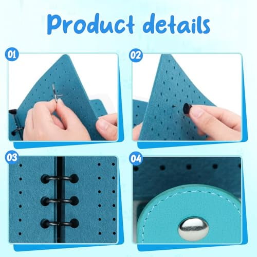 8 Pages Enamel Pin Display Binder, 350 Slots Pins Display Books ...