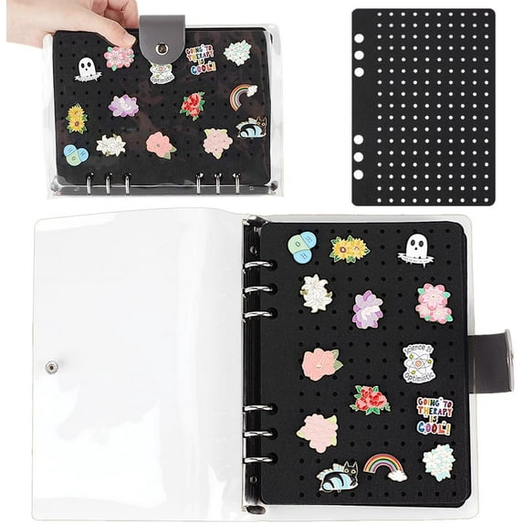 8 Pages Pin Books for Collectors Enamel Pin Display Case Notebook ...