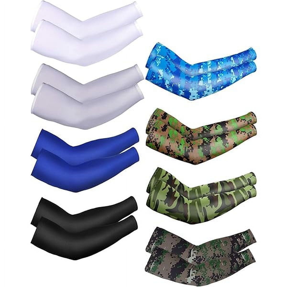 8 Pairs Arm Sleeves UV Sun Protection for Men Women Cooling Tattoo ...