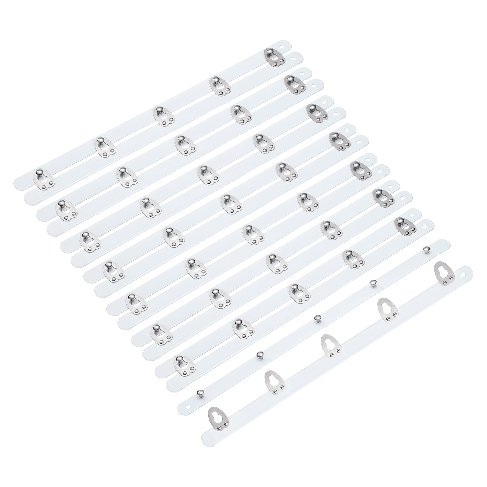 8 Pairs Corset Busk, 9" Metal Spring Steel Boning Support with 5 ...