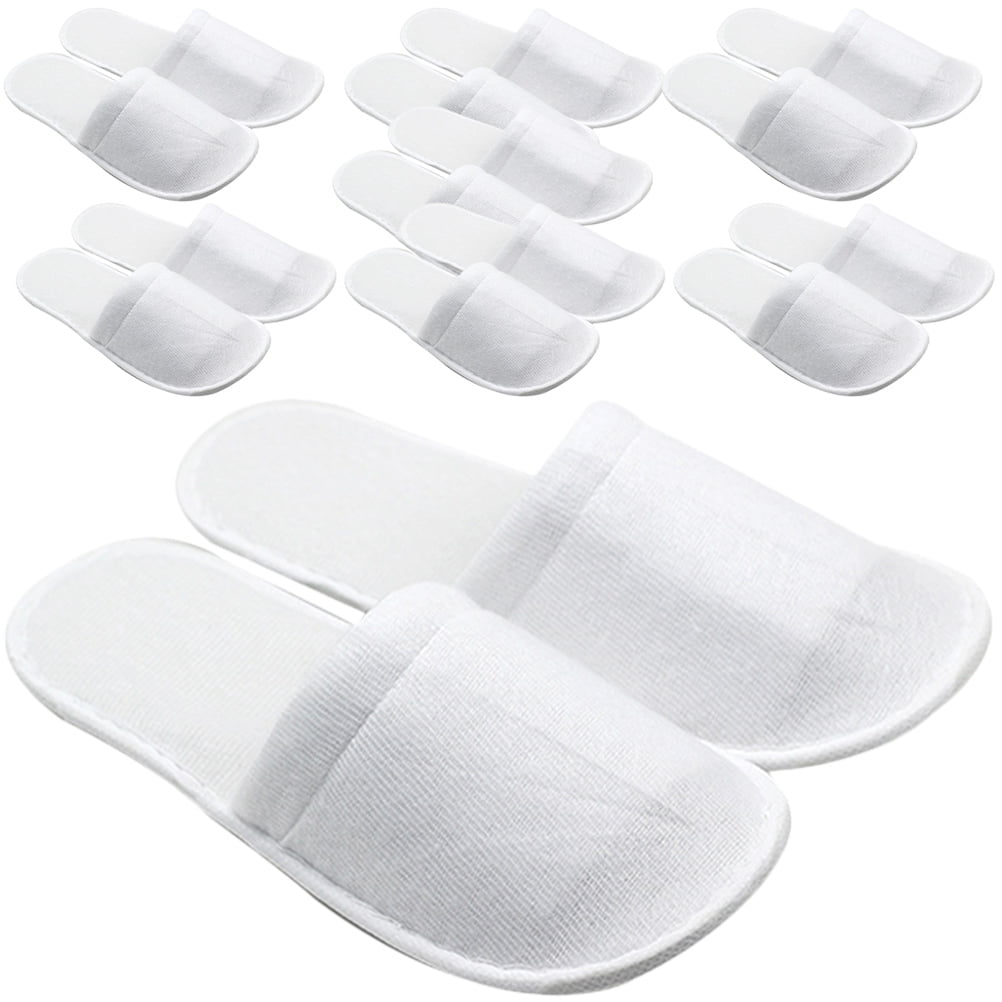 8 Pairs Disposable Slippers Nonslip Slippers Disposable Spa Slippers ...