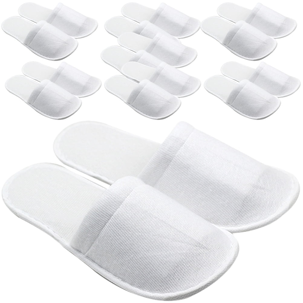 8 Pairs Disposable Slippers Nonslip Slippers Disposable Spa Slippers ...