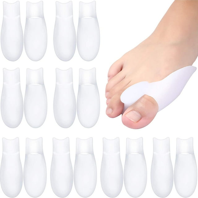 8 Pairs Gel Big Toe Guards Toe Separators Toe Spacer Silicone Gel Toe ...
