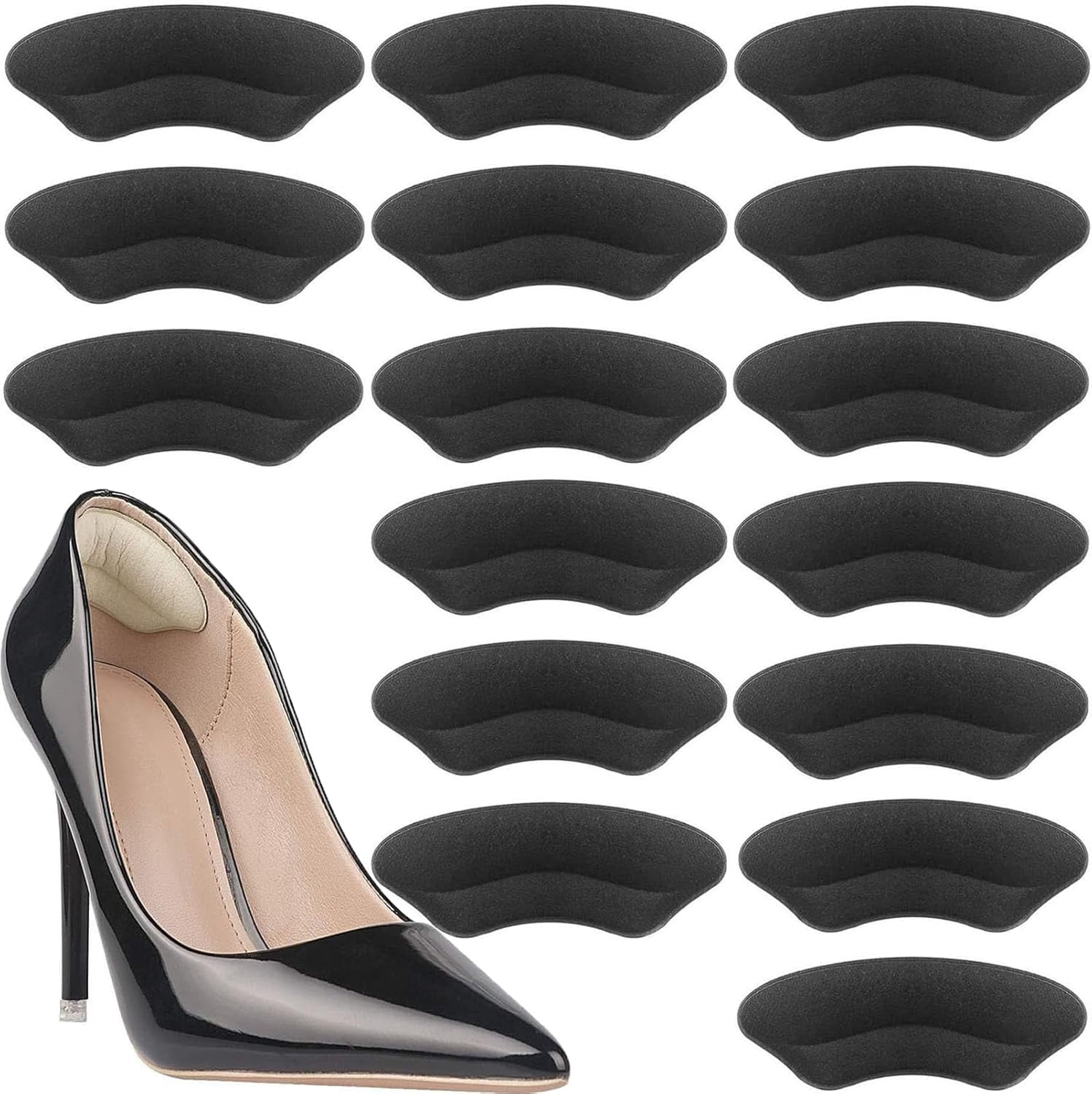 8 Pairs Heel Grips for Loose Shoes, Self-Adhesive Heel Inserts, Soft ...