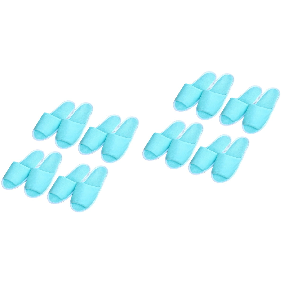 8 Pairs Hotel Slippers Non Skid for Men Shop Foldable Travel Open Toe ...