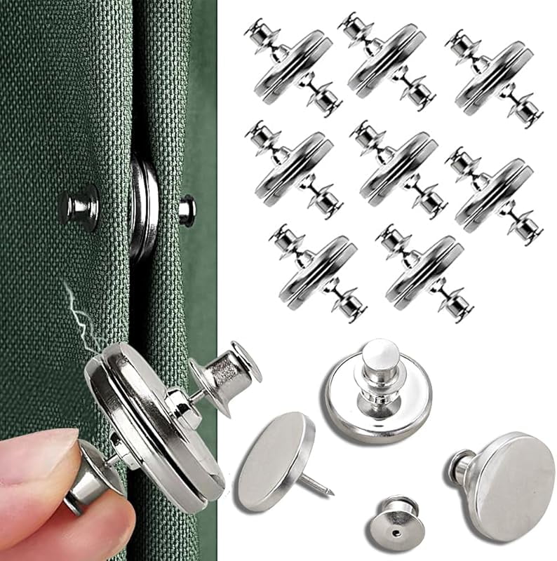 8 Pairs Magnetic Curtain Clips,Double Sided Magnetic Suction Curtain ...