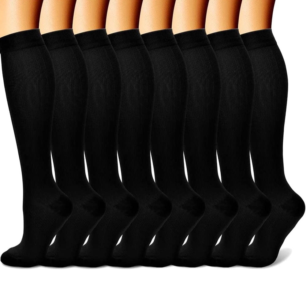 8 Pairs Medical Sport Copper Compression Socks With Anti-slip Silicone ...