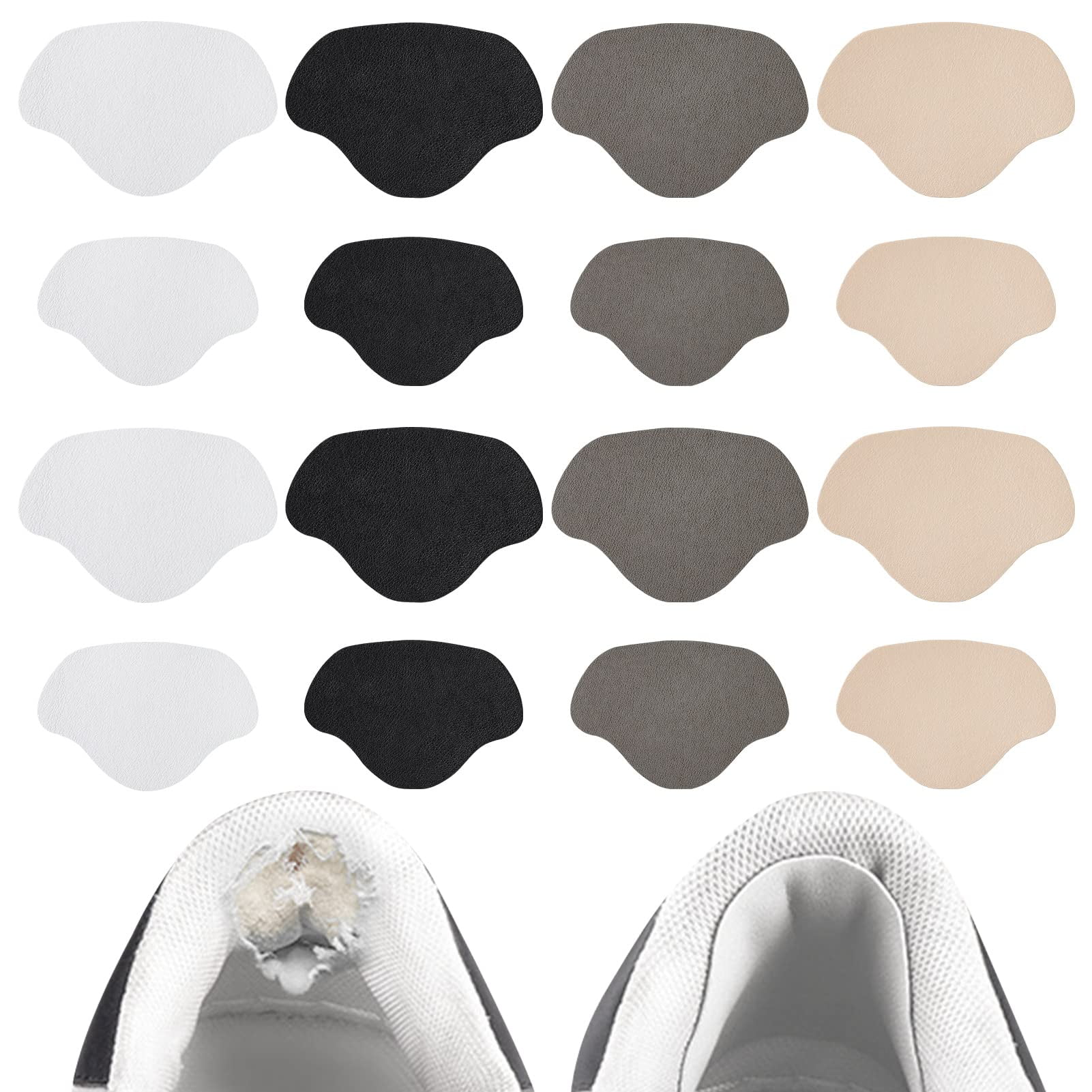 8 Pairs Self-Adhesive Shoe Heel Repair Patches — Protect and Fix ...