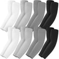 8 Pairs Soft Arm Sleeves, UV Sun Protection Cooling Compression Arm ...