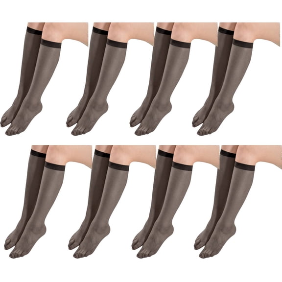 Arukora Women’s Thin Silk Blend Knee High Socks, US Shoe Size 5-9, 3 ...