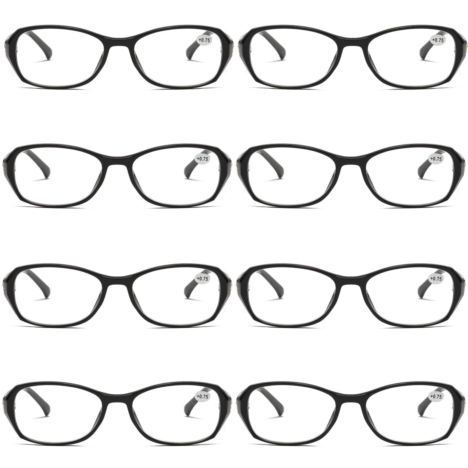 8 Pairs Womens Ladies Blue Light Blocking Reading Glasses Readers for ...
