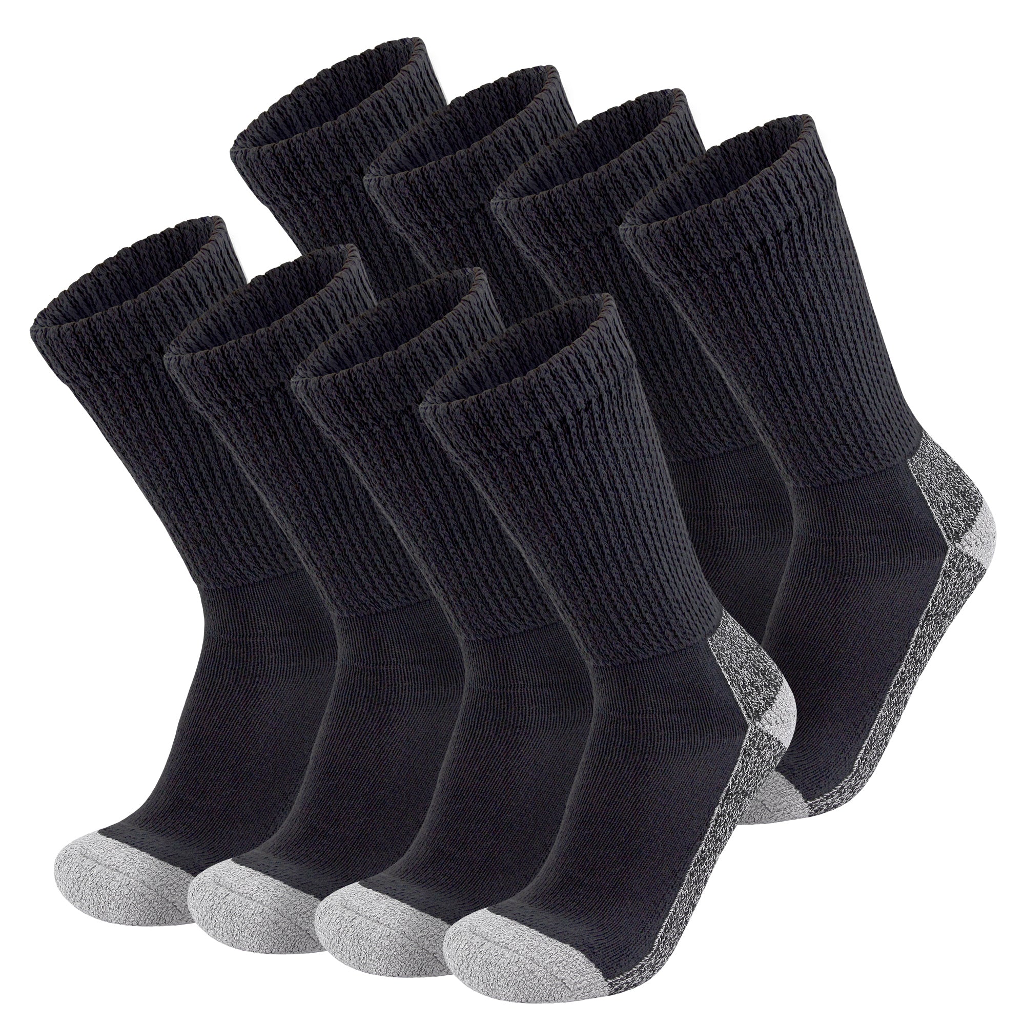 Pack of 3 Personal Touch Comfortable Diabetic Slipper Socks Crew Style ...