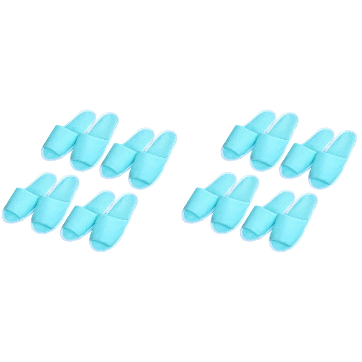 8 Pairs of Female Disposable Slippers Portable Folding Slippers for ...