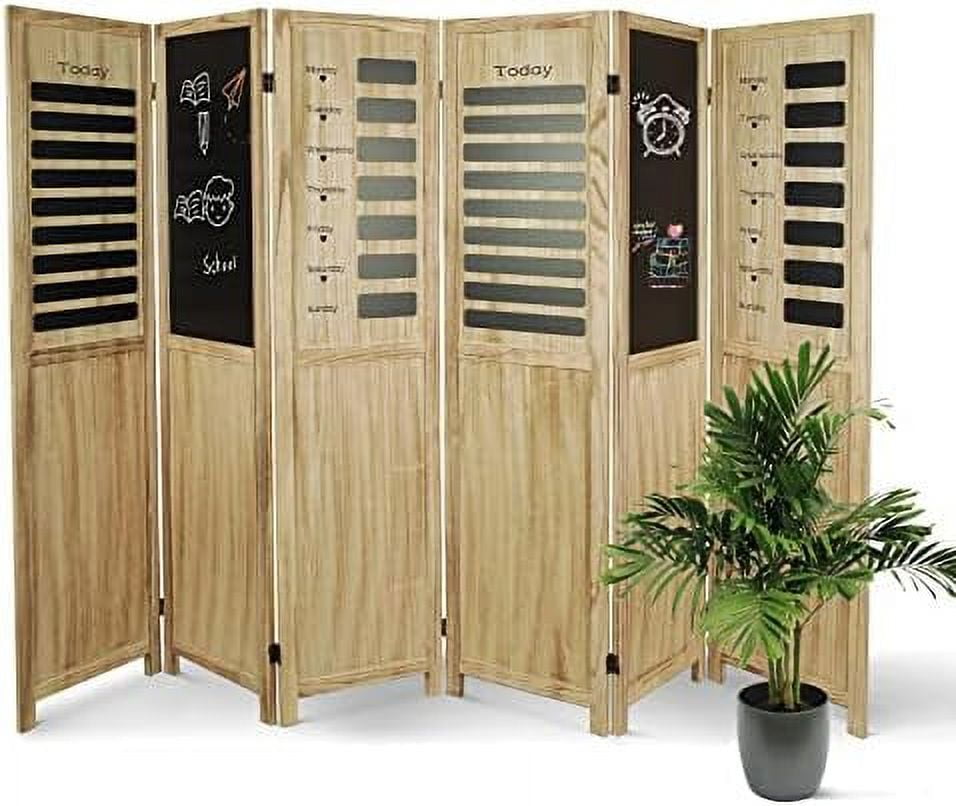 8 Panel Room Divider Folding Room Divider Privacy Screen 5.6Ft Tall ...