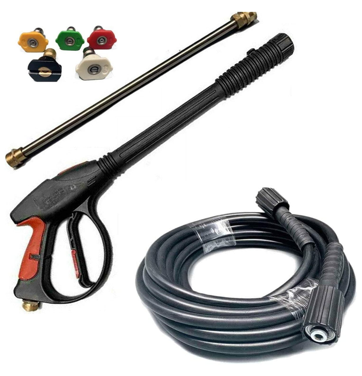8-Part Pressure Washer Hose Replacement Kit with 19 Inch Pressure ...