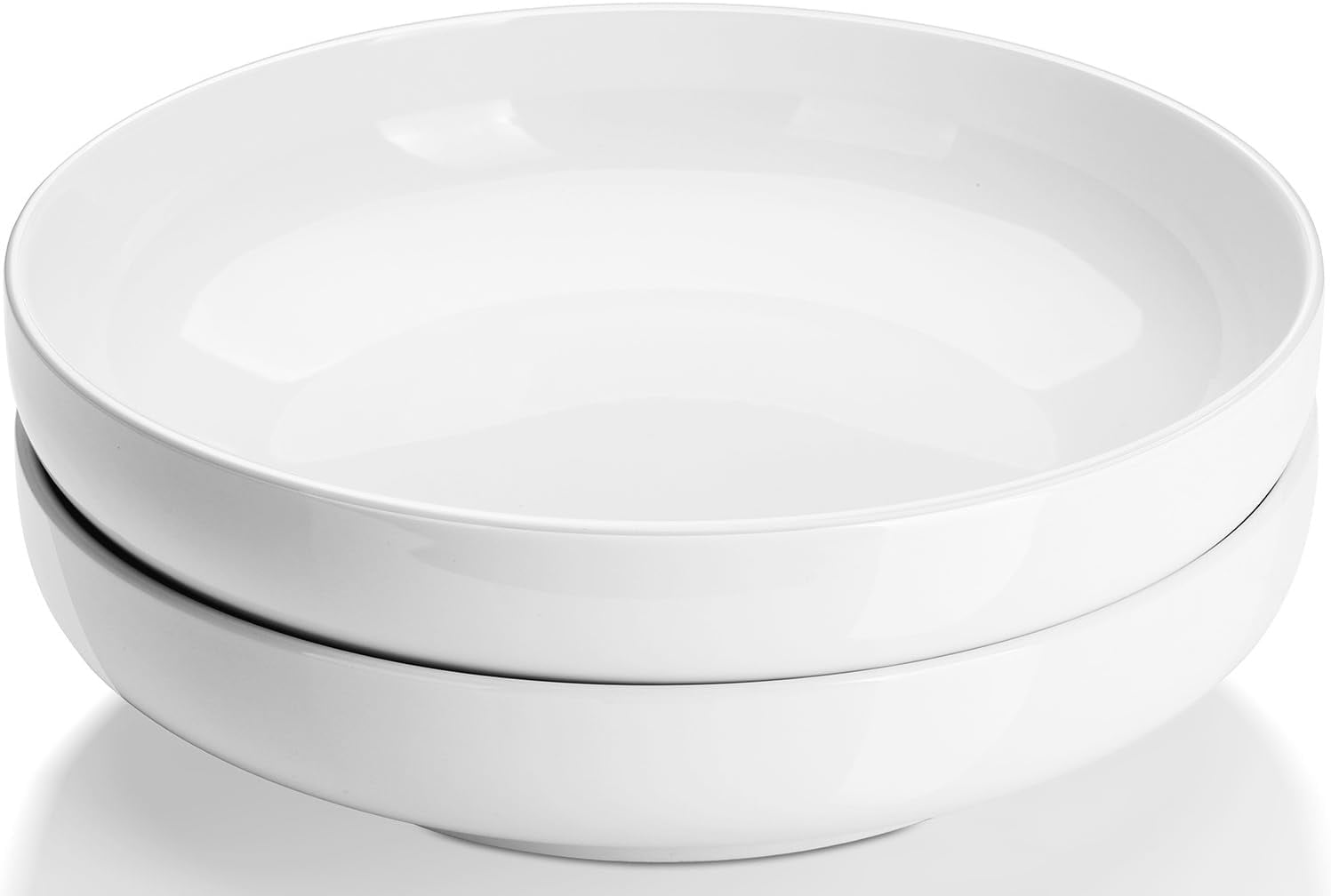 Under 30 Price Drop Alert White Pasta Bowls Sets Ceramic, 8" Wide Bowls ...