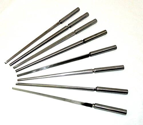 8 Pc Bezel Mandrels 11 Inch: Ovl, Rd, Sq, Tria, HLF Rd,Hx,Tear, Rect ...