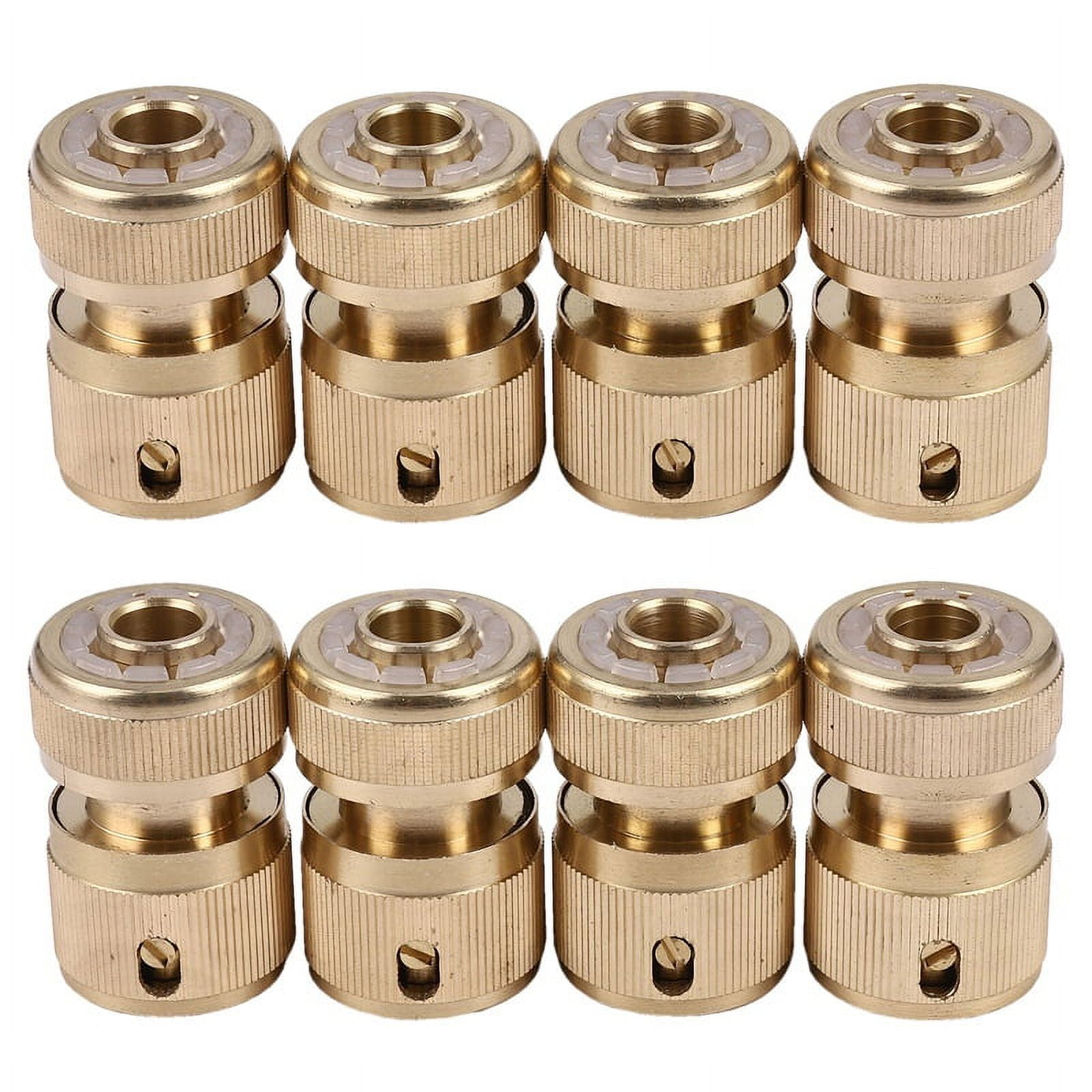 8 Pc Brass Hose Connector End Quick Connect Fitting 1/2 Inch Pipe for ...