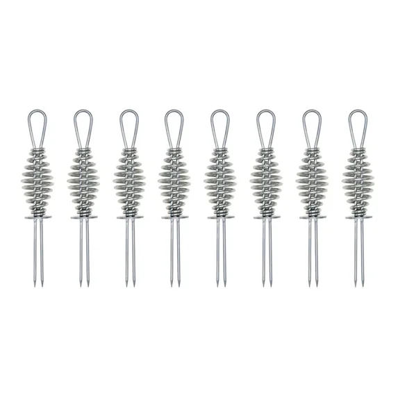 8 Pc Deluxe Corn Cob Holders Skewers With Steel Spiral Handle ?Mr. Bar ...
