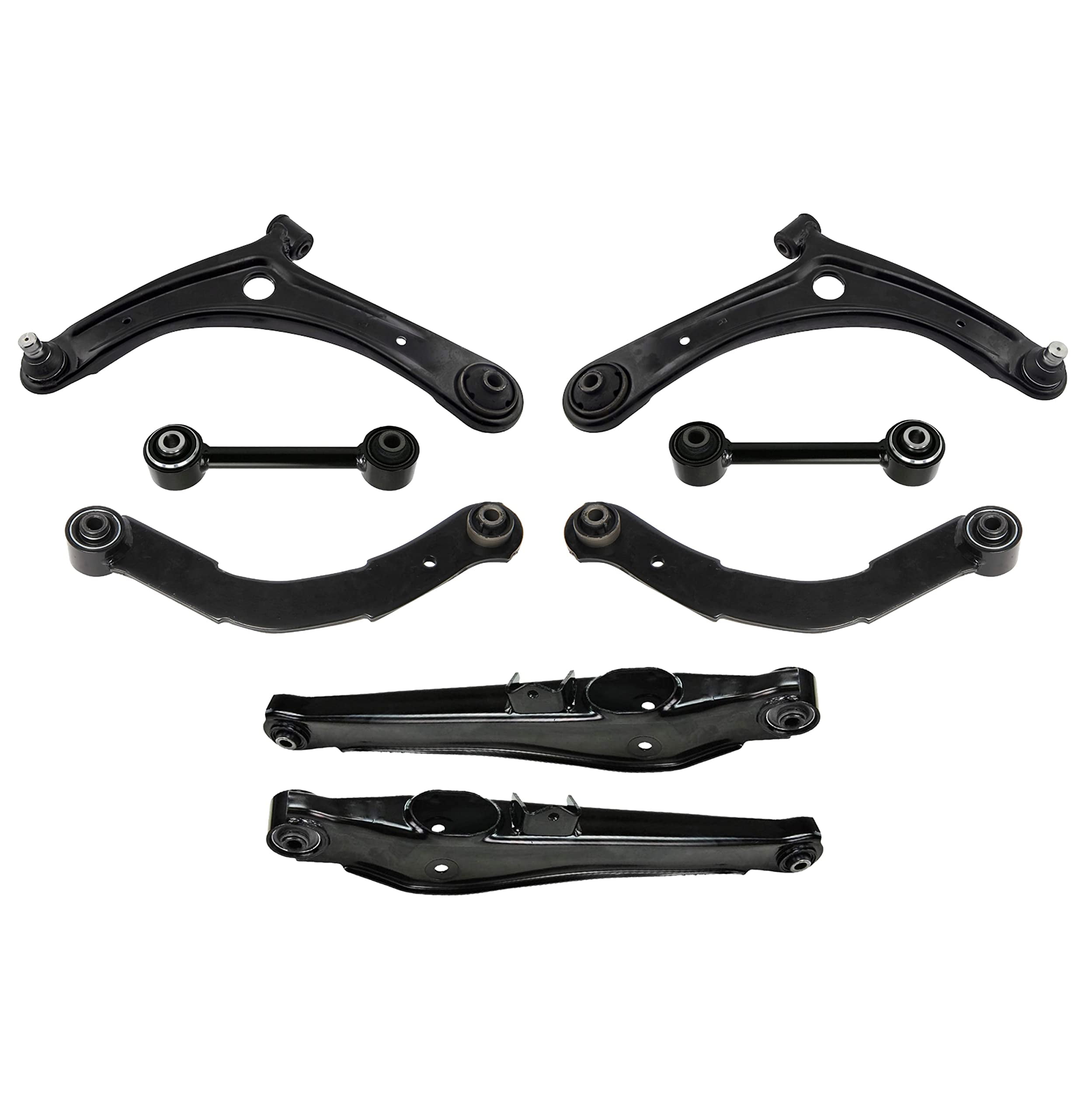 8 Pc Forward & Rearward Upper & Lower Control Arms Suspension Kit ...