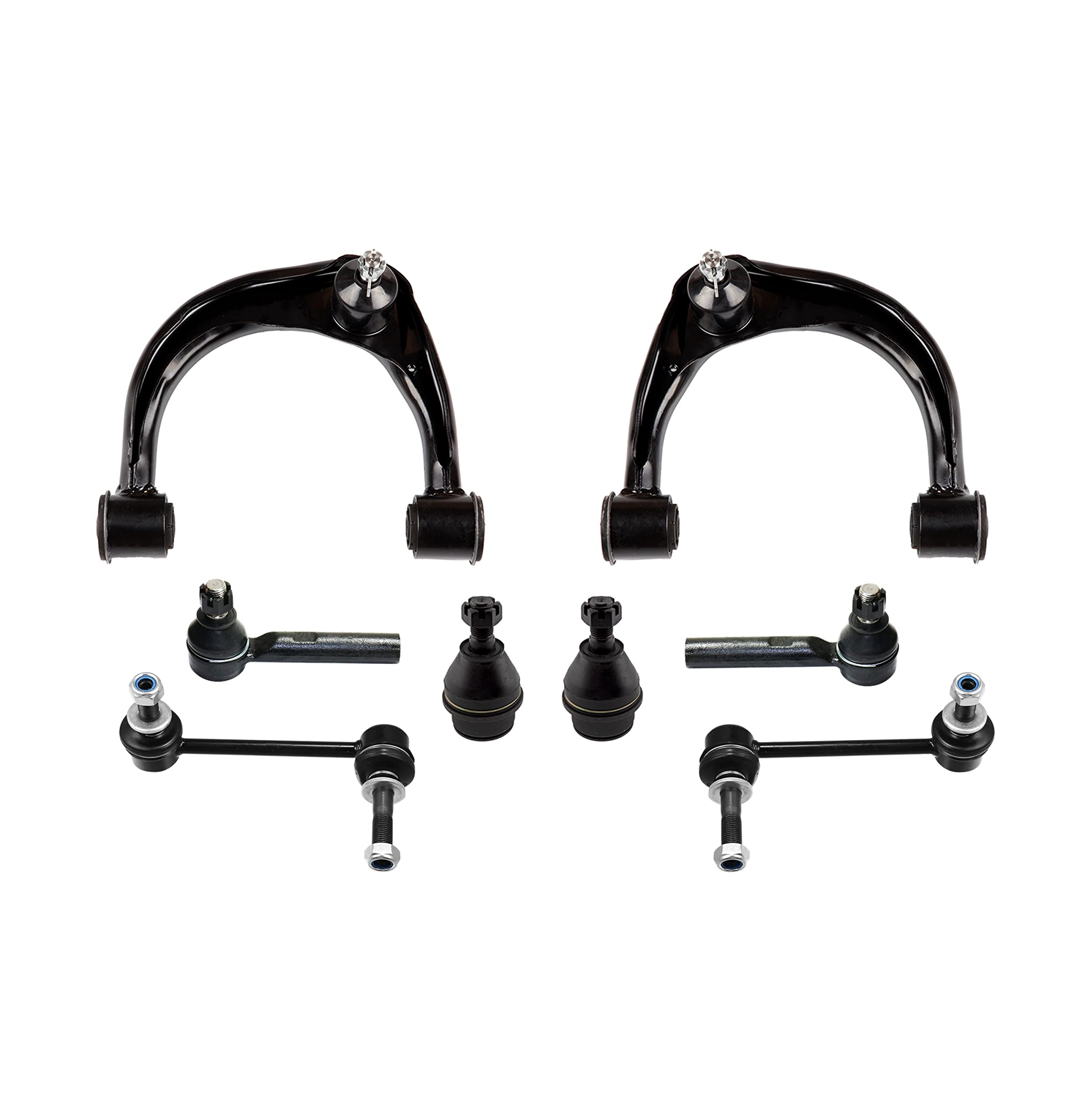 8 Pc Front Upper Control Arms, Lower Ball Joints, Sway Bar End Links ...
