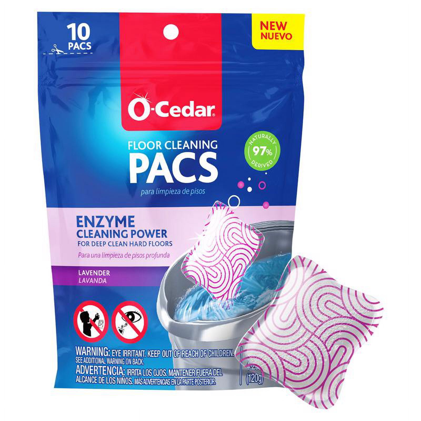 8 Pc, O-Cedar Lavender Scent Floor Cleaner Powder 10 Pk - Walmart.com