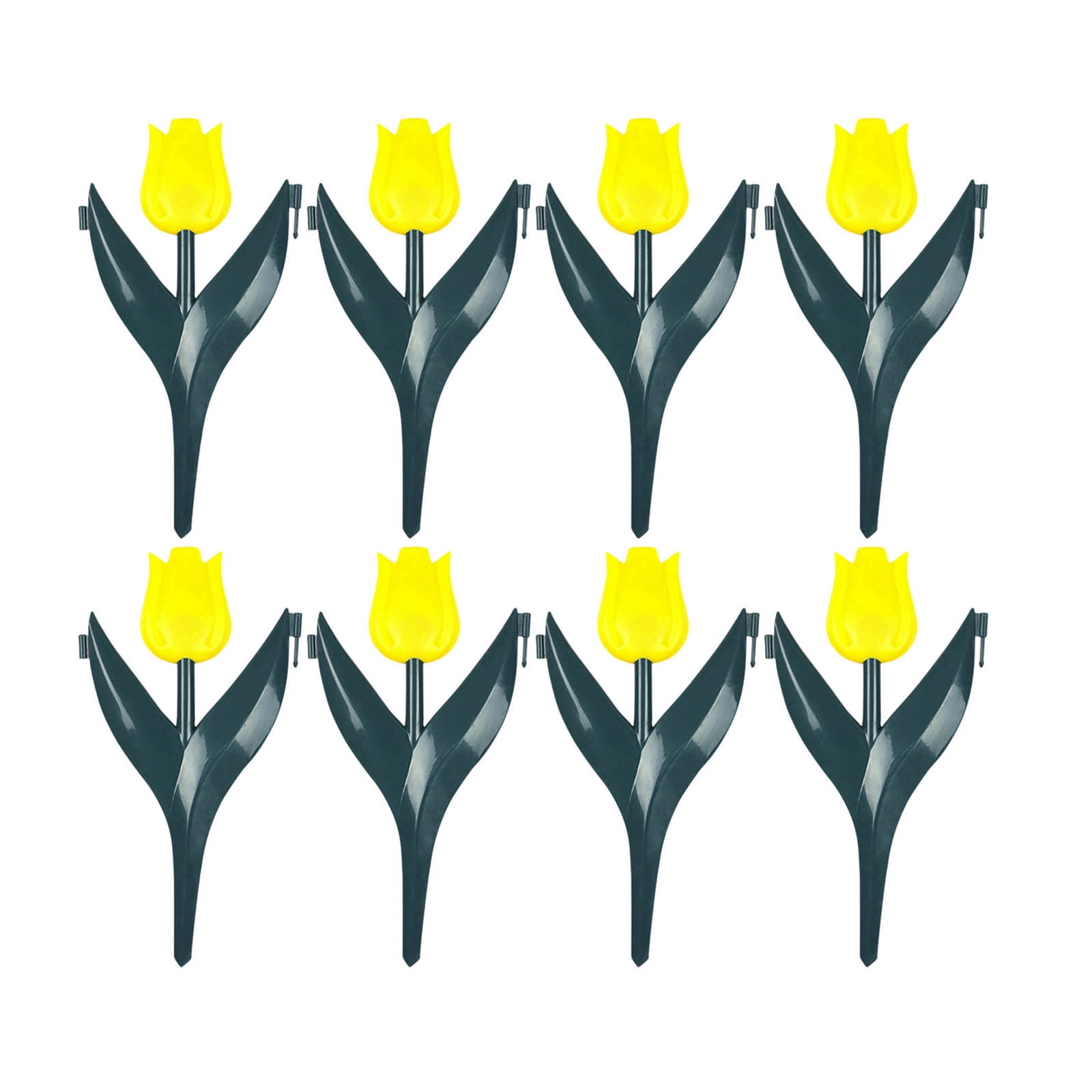 8 Pc Plastic Garden Fence Ornament Outdoor, Weather-Resistant Ground ...