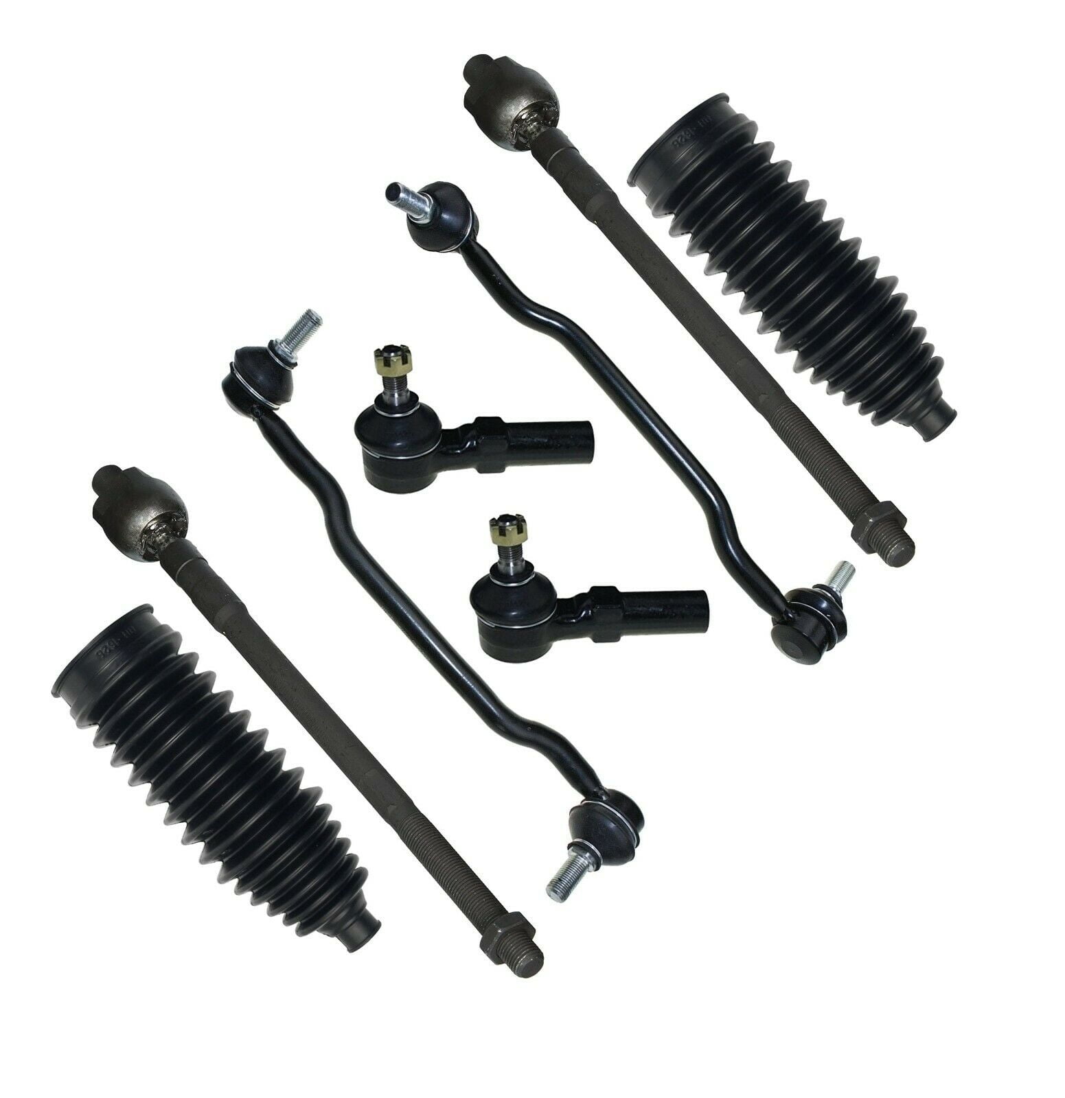 8 Pc Steering Kit Tie Rod Linkages, Front Sway Bar End Link Passenger ...