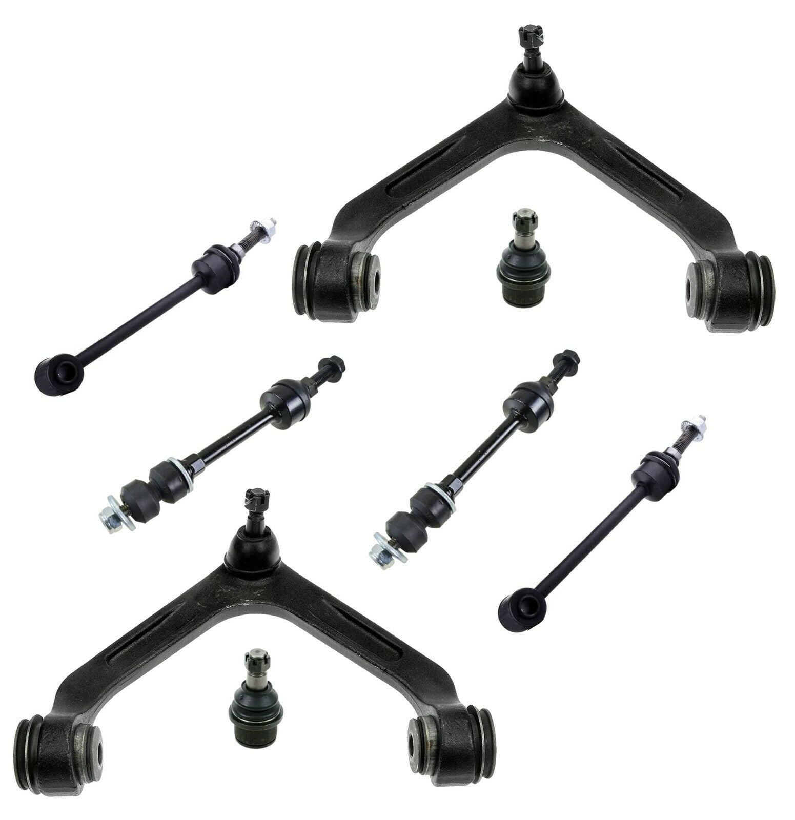 8 Pc Suspension Kit Rear & Front Sway Bar End Link Upper Control Arm ...