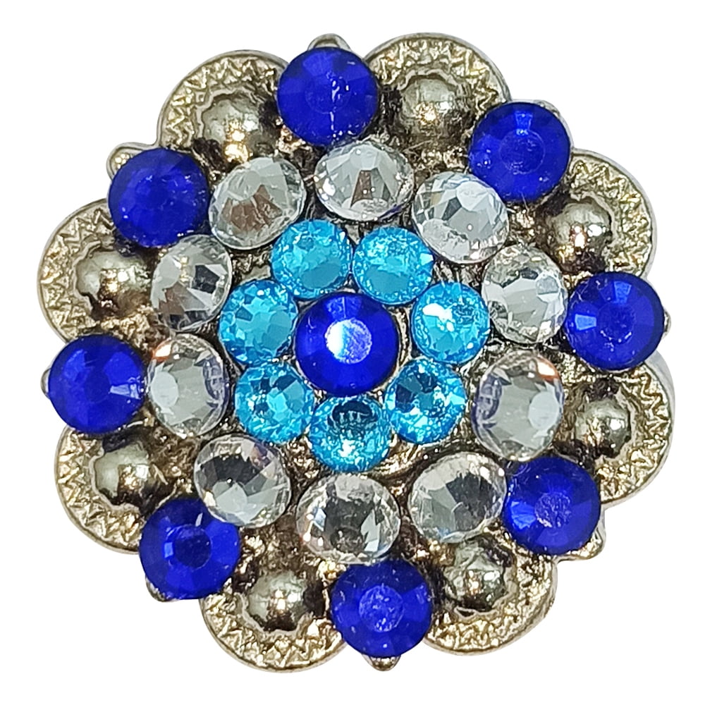 8 Pc Western Screw Back Concho Turquoise Berry Nickle Cowgirl Hilason ...