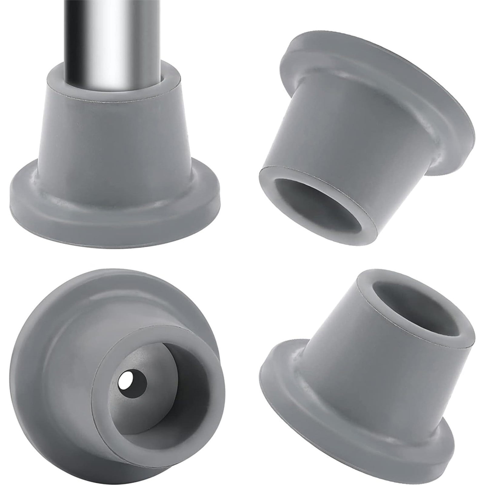 8 Pcs 1-1/8\" Heavy Duty Rubber Leg Tips Shower Chair Tips Feet ...