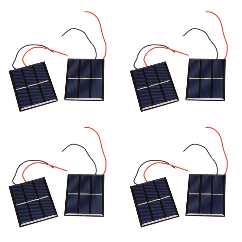 8 Pcs 1.5V 400mA 80x60mm Micro-Mini Power Solar Cells for Solar Panels ...