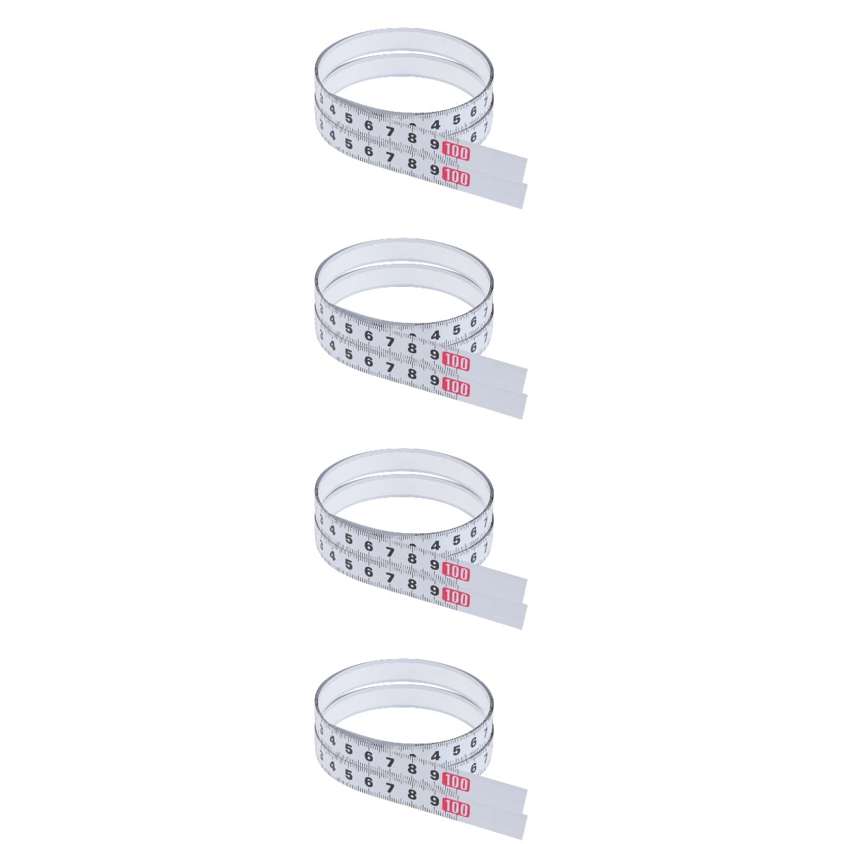 8 Pcs 1-meter Steel Miter Track Tape Measure Self Adhesive Metric Scale ...