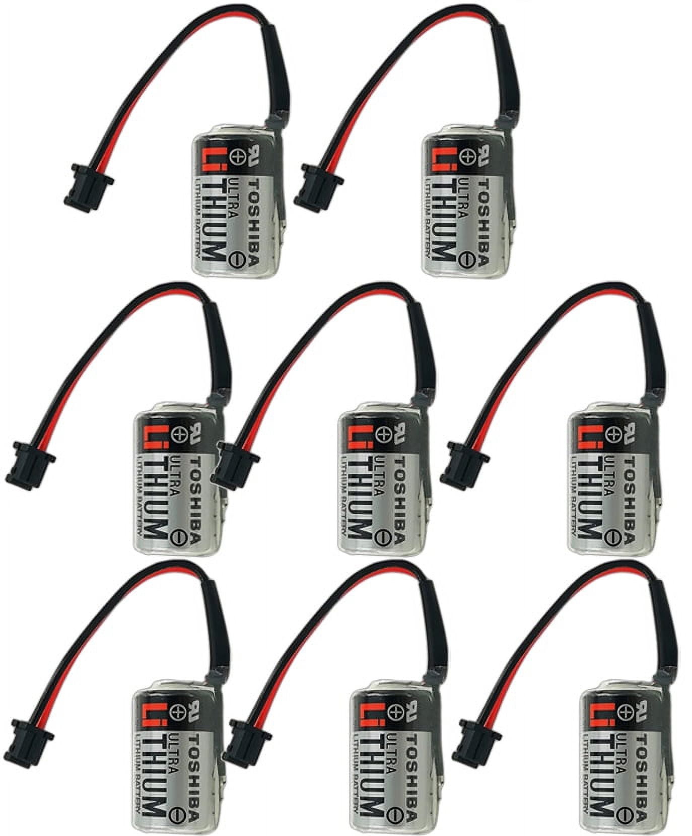 8 Pcs 1000mAh JZSP-BA01 ER3V/3.6V Non-Rechargeable PLC Lithium Battery ...