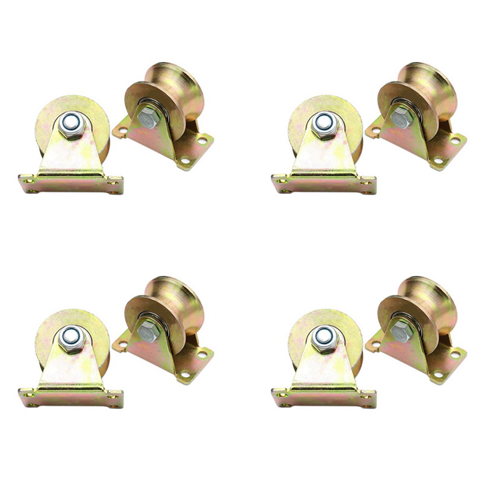 8 Pcs 2 Inch U-Groove Track Wheel Sliding Door Roller for Inverted ...