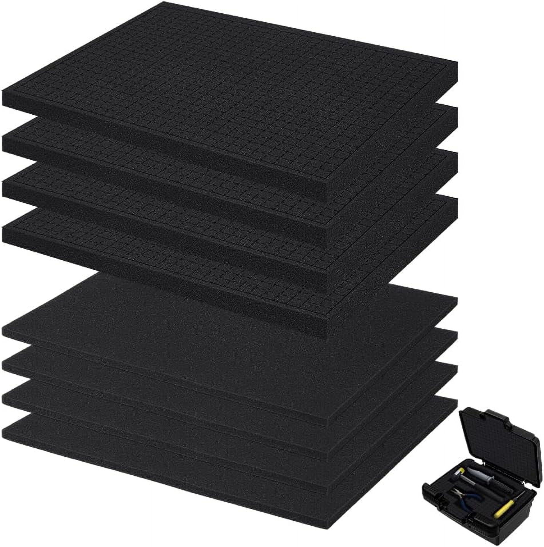 8 Pcs 2 Sizes Pick and Pluck Foam 16x12 Inch Cuttable Foam Inserts for ...