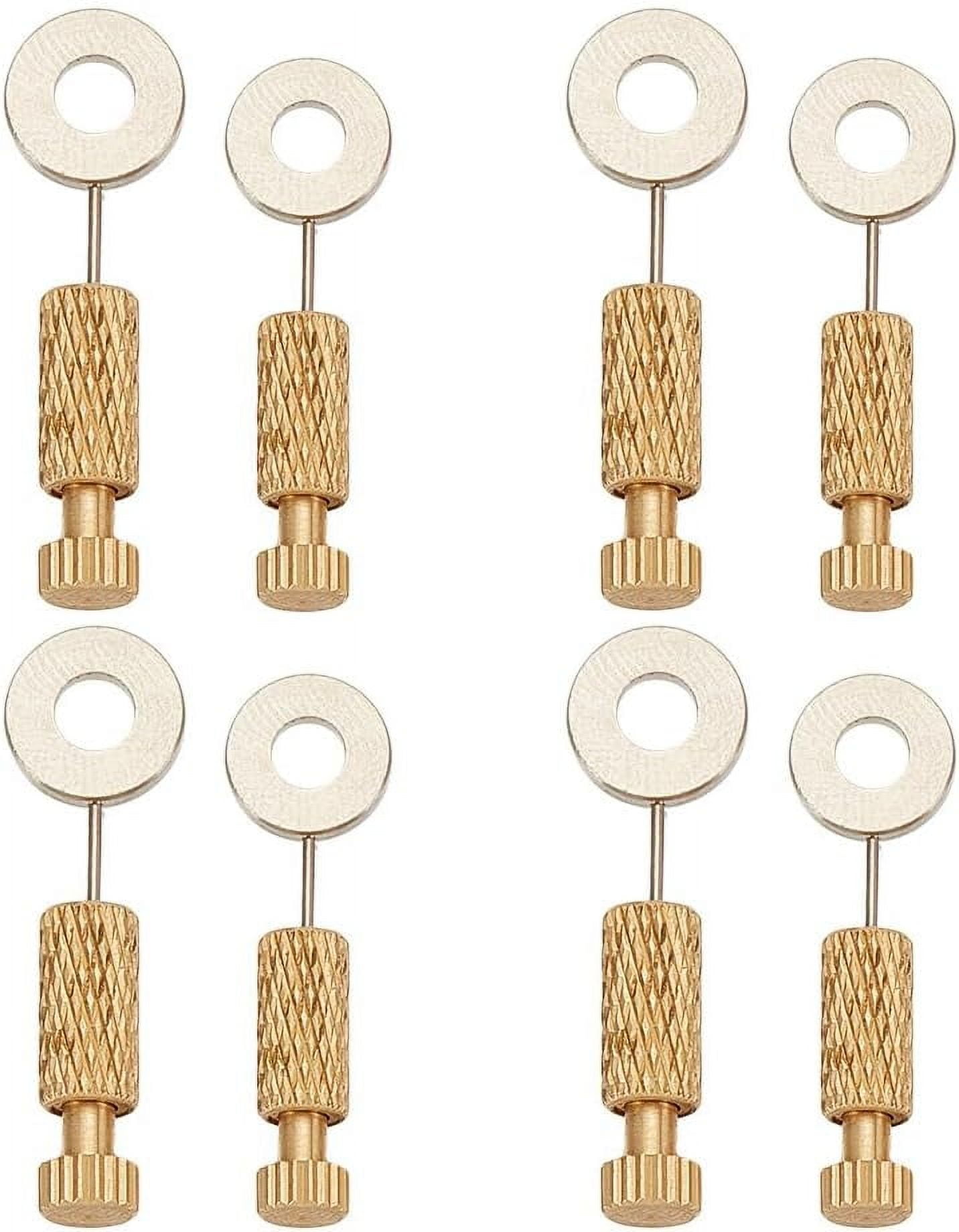 8 Pcs 2 Styles DIY Leathercraft Locking Pins Leather Located Needles ...