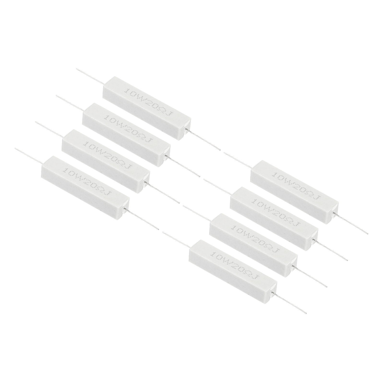8 Pcs 20 Ohm Resistors, 10W Ceramic Cement Resistor Power Cement ...