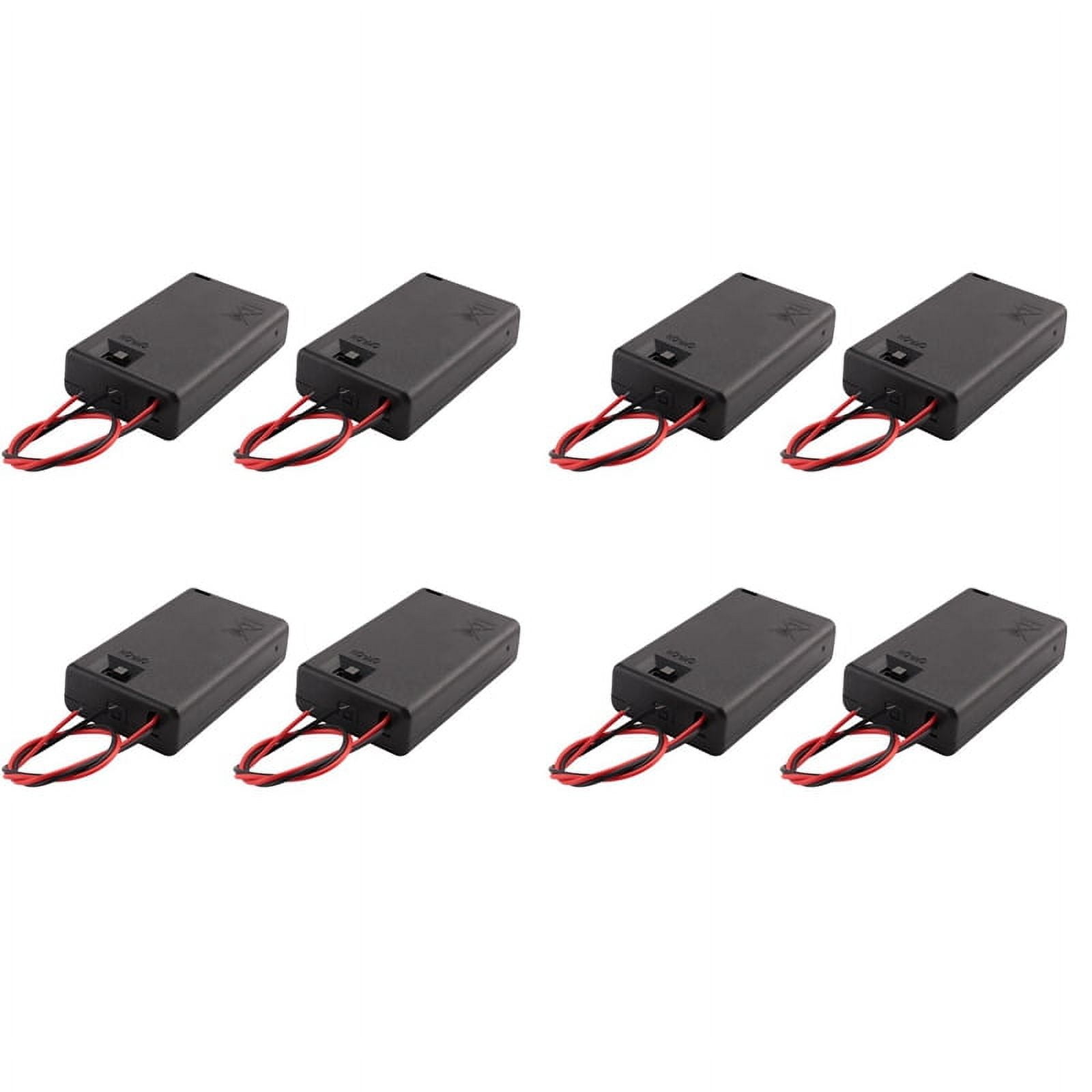 8 Pcs 3 X AAA 4.5V Battery Holder Case Box Wired ON/OFF Switch W Cover ...