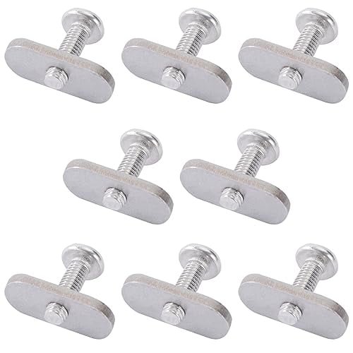8 Pcs 304 SS Kayak Rail/Track Screws 304 Stainless Steel Track Nuts ...