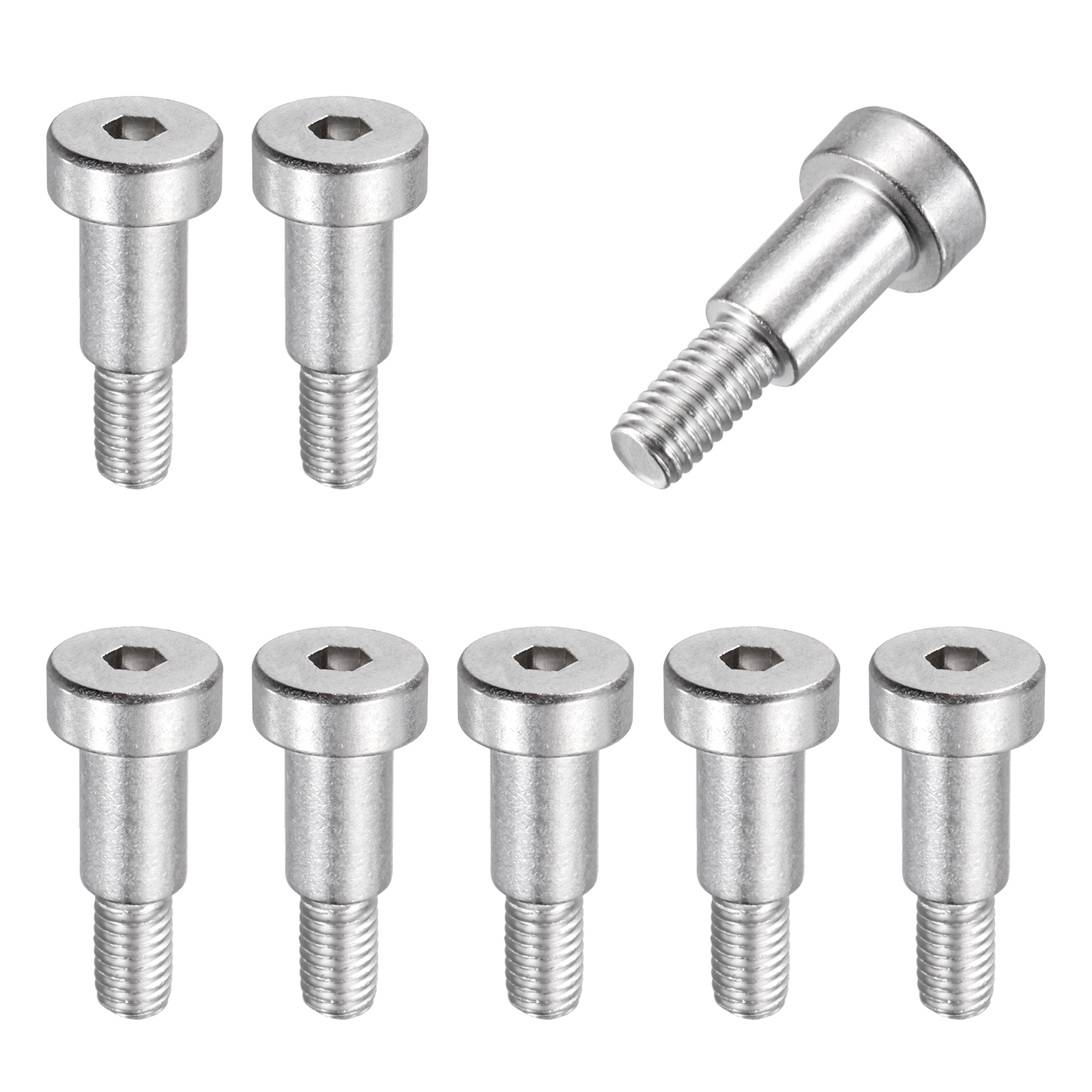8 Pcs 304 Stainless Steel Shoulder Bolt 8mm Shoulder Dia 12mm Shoulder ...