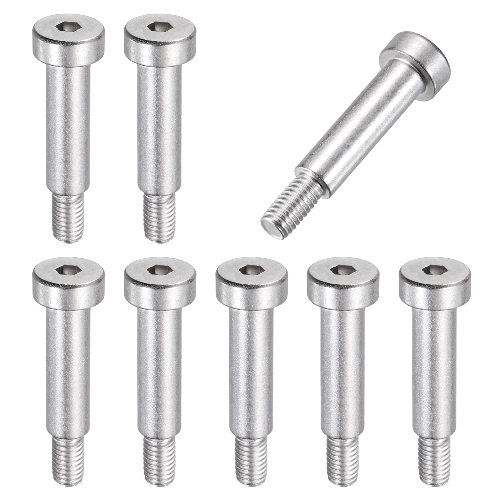 8 Pcs 304 Stainless Steel Shoulder Bolt 8mm Shoulder Dia 25mm Shoulder ...
