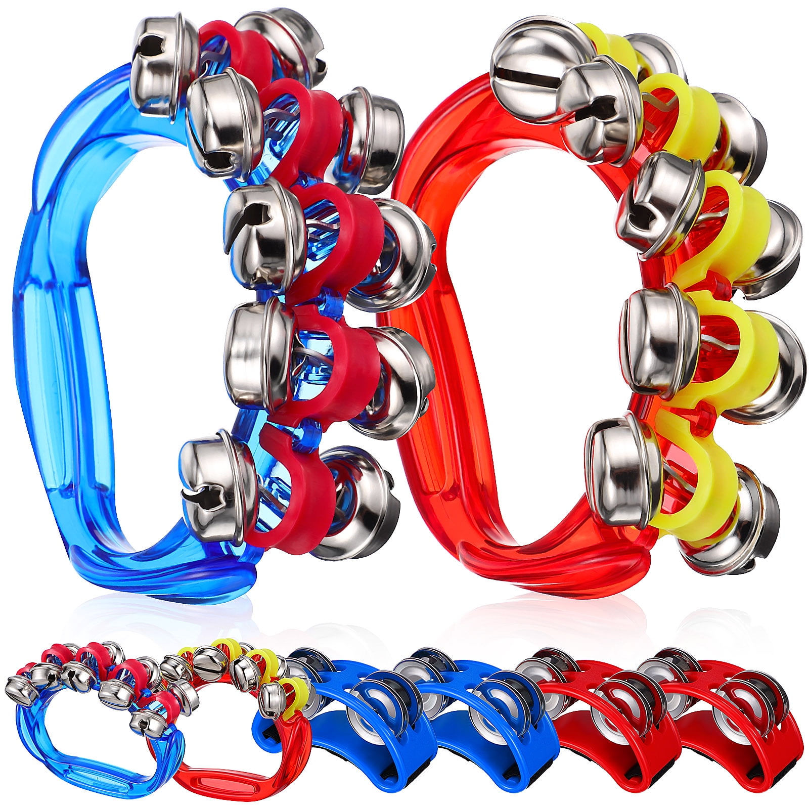 8 Pcs 4 Pairs of Orff Percussion Hand Foot Rattles Childrens Toys ...
