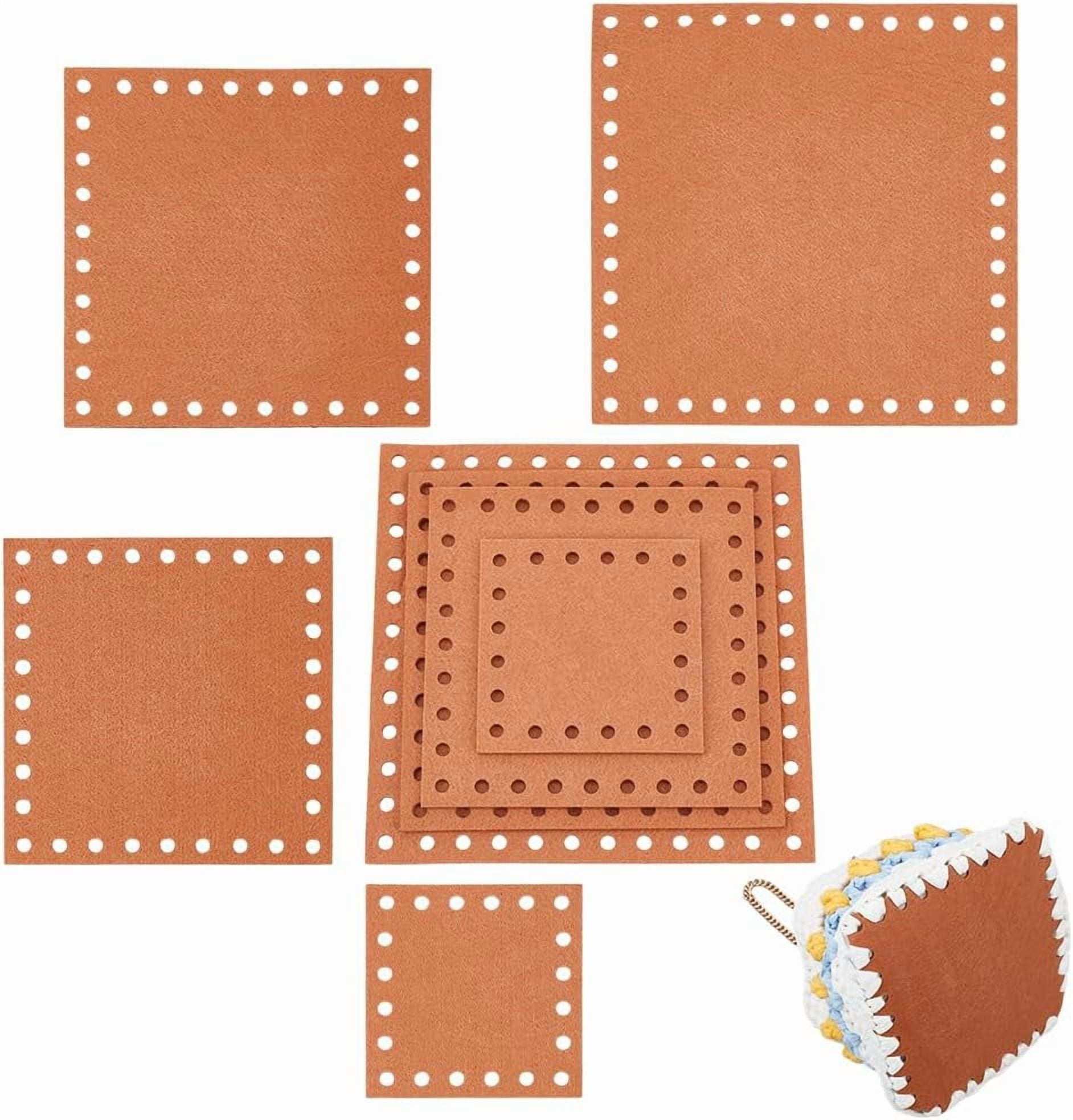 8 Pcs 4 Sizes Crochet Bag Bottom Basket Weaving Base Felt Basket ...